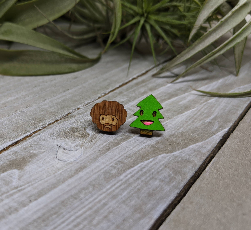 Happy Tree & Painter Earrings – Nomadic Knits